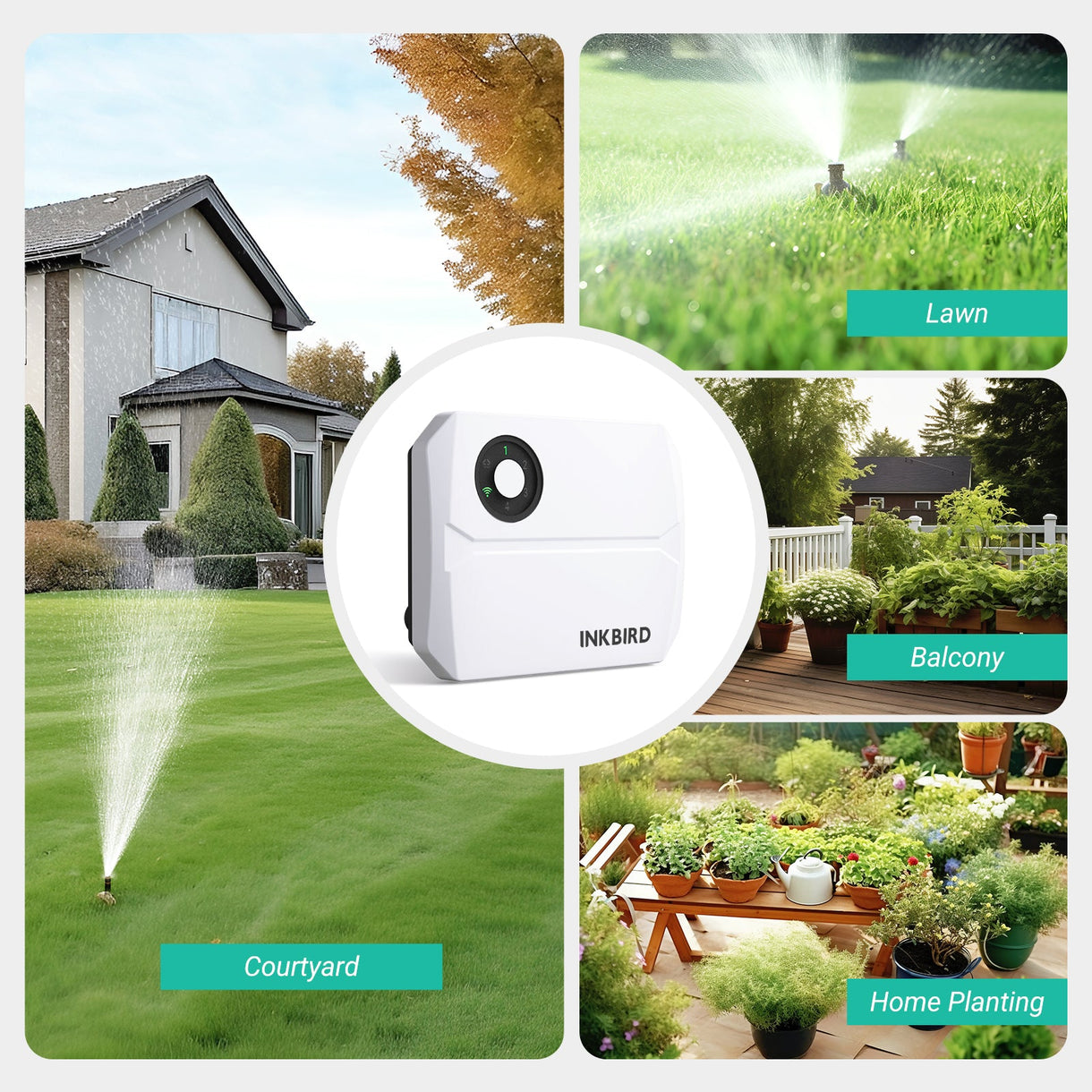 INKBIRD 4-Zone Smart Irrigation Sprinkler Controller IIC-400-WIFI