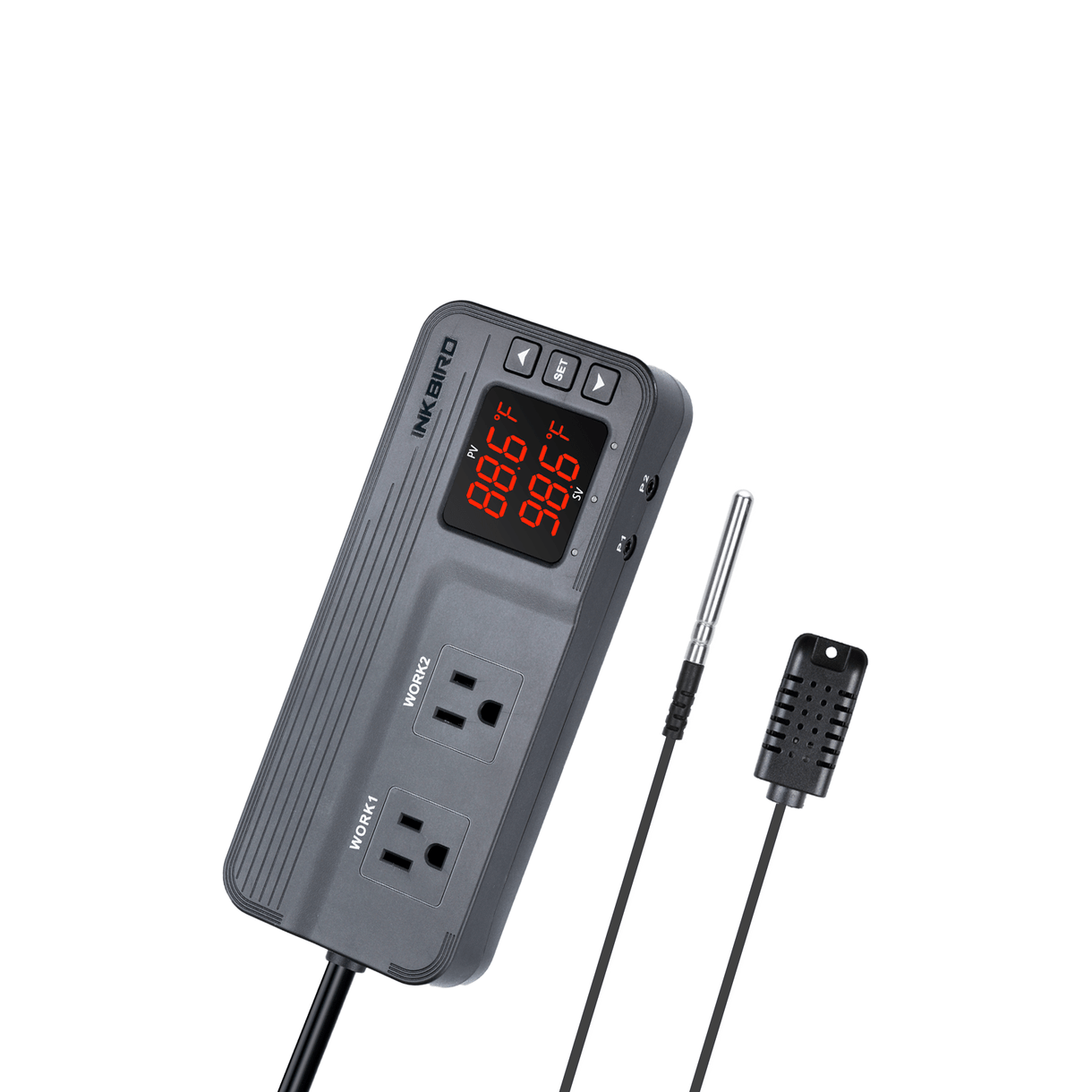 INKBIRD Temperature & Humidity 2-in-1 Controller w/ 2 Probes ITC-608T