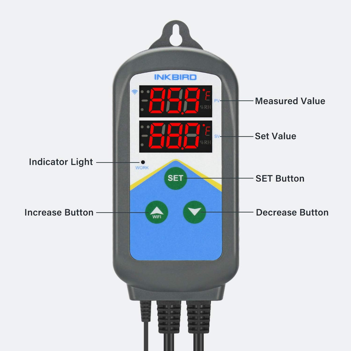 INKBIRD Digital Temperature Controller w/ Dual Outlets of Heating