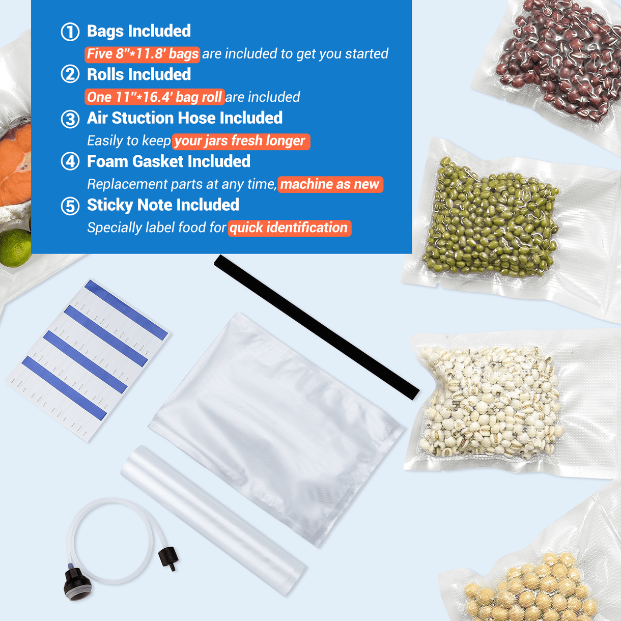 INKBIRD Vacuum Sealer Machine INK-VS04, Dual Motor, Dual Pump