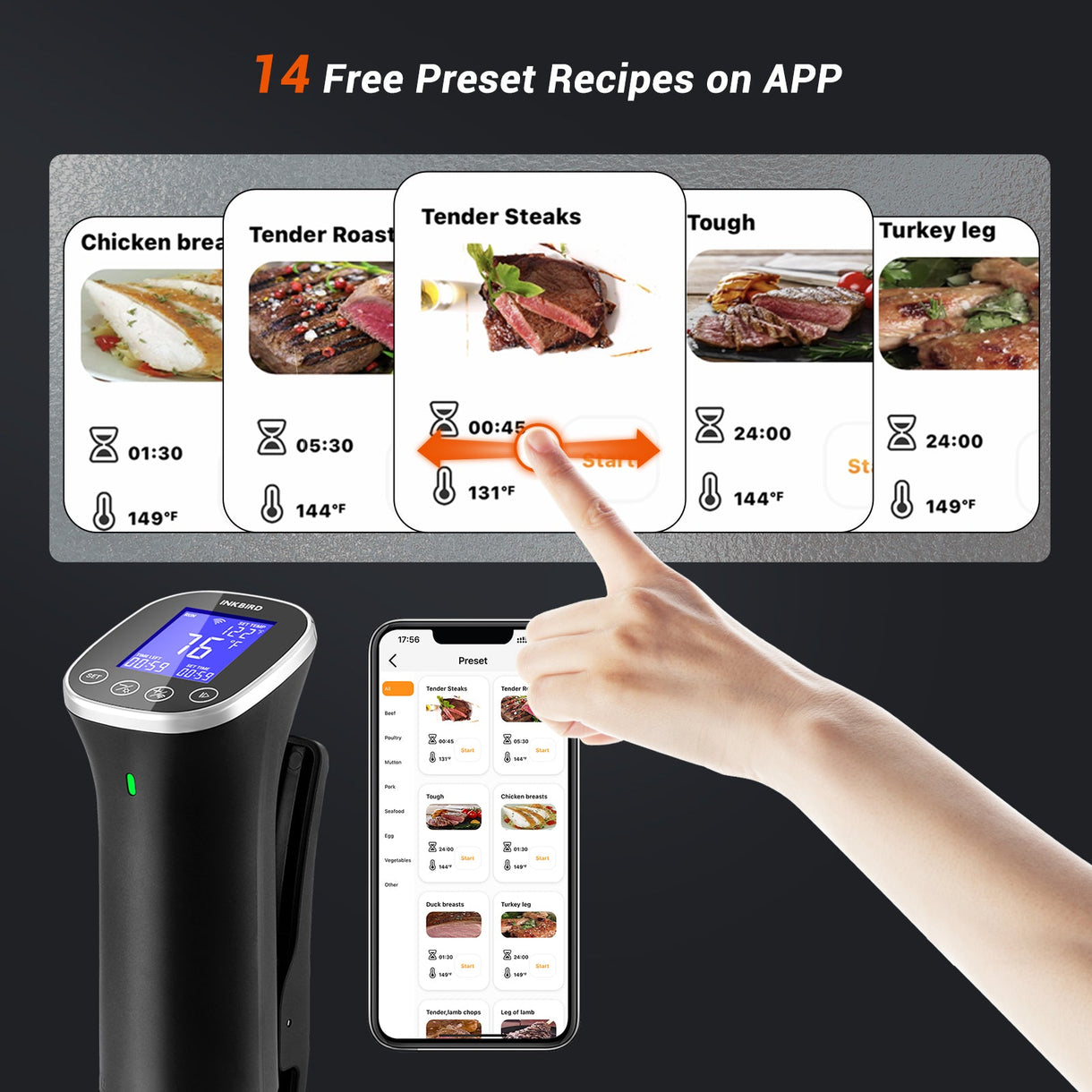 INKBIRD WiFi Sous Vide Cooker ISV-300W