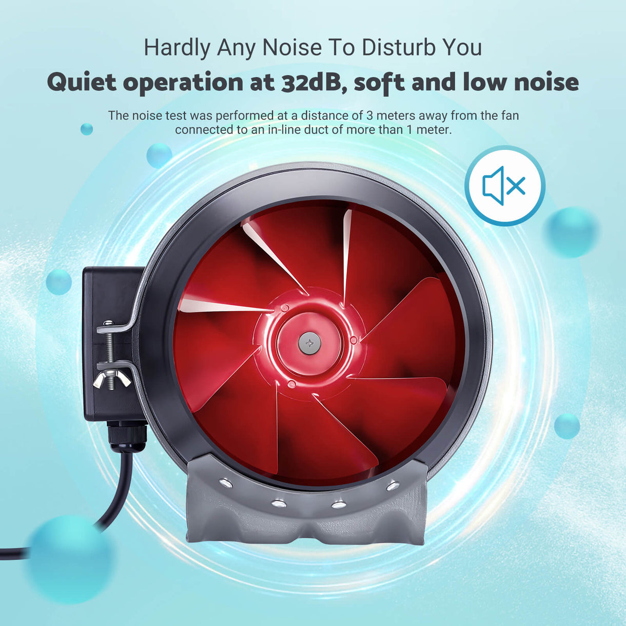 INKBIRD Smart 6" Inline Duct Fan with Temperature Humidity Controller