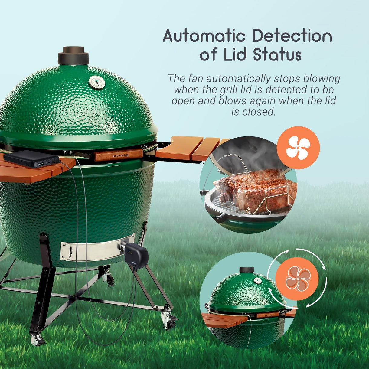 INKBIRD BBQ Smoker Temperature Controlled Fan Kit ISC-027BW