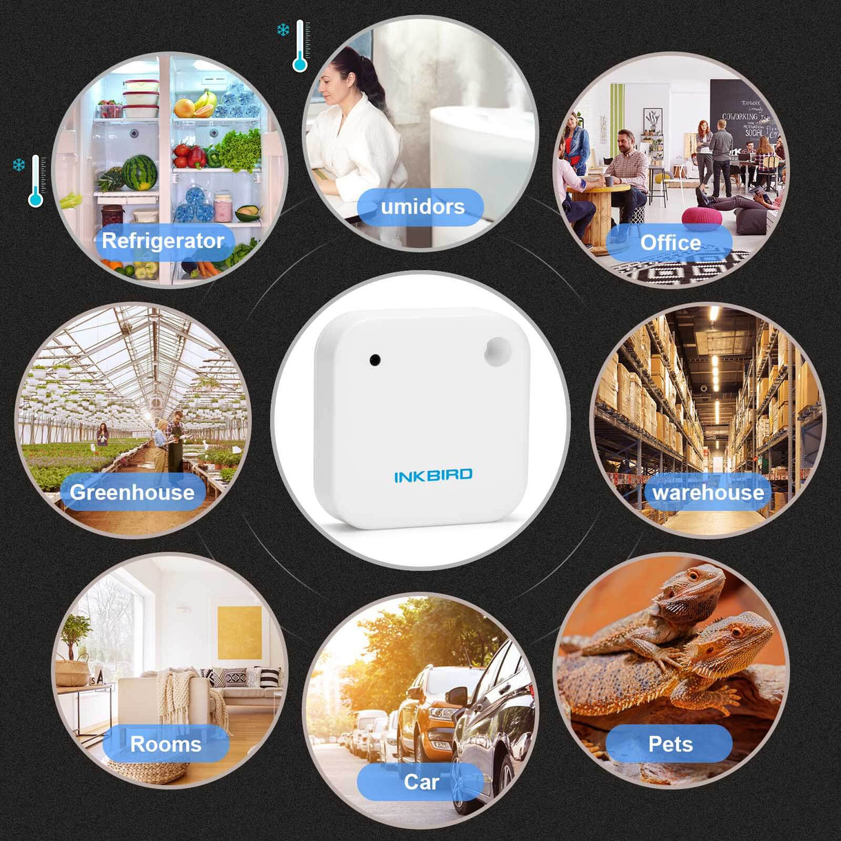 INKBIRD Temperature and Humidity Hygrometer Smart Sensor IBS-TH2