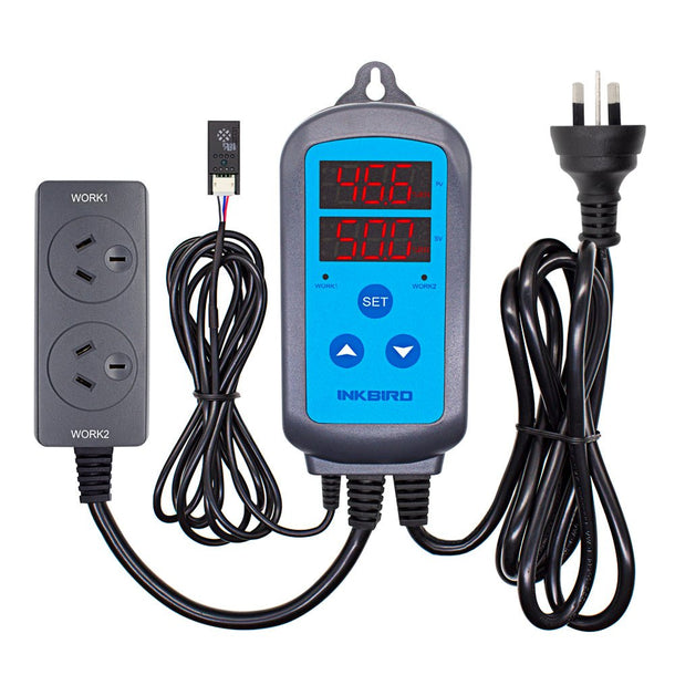 INKBIRD Digital Humidity Controller Pre-Wired Outlet Dual Stage