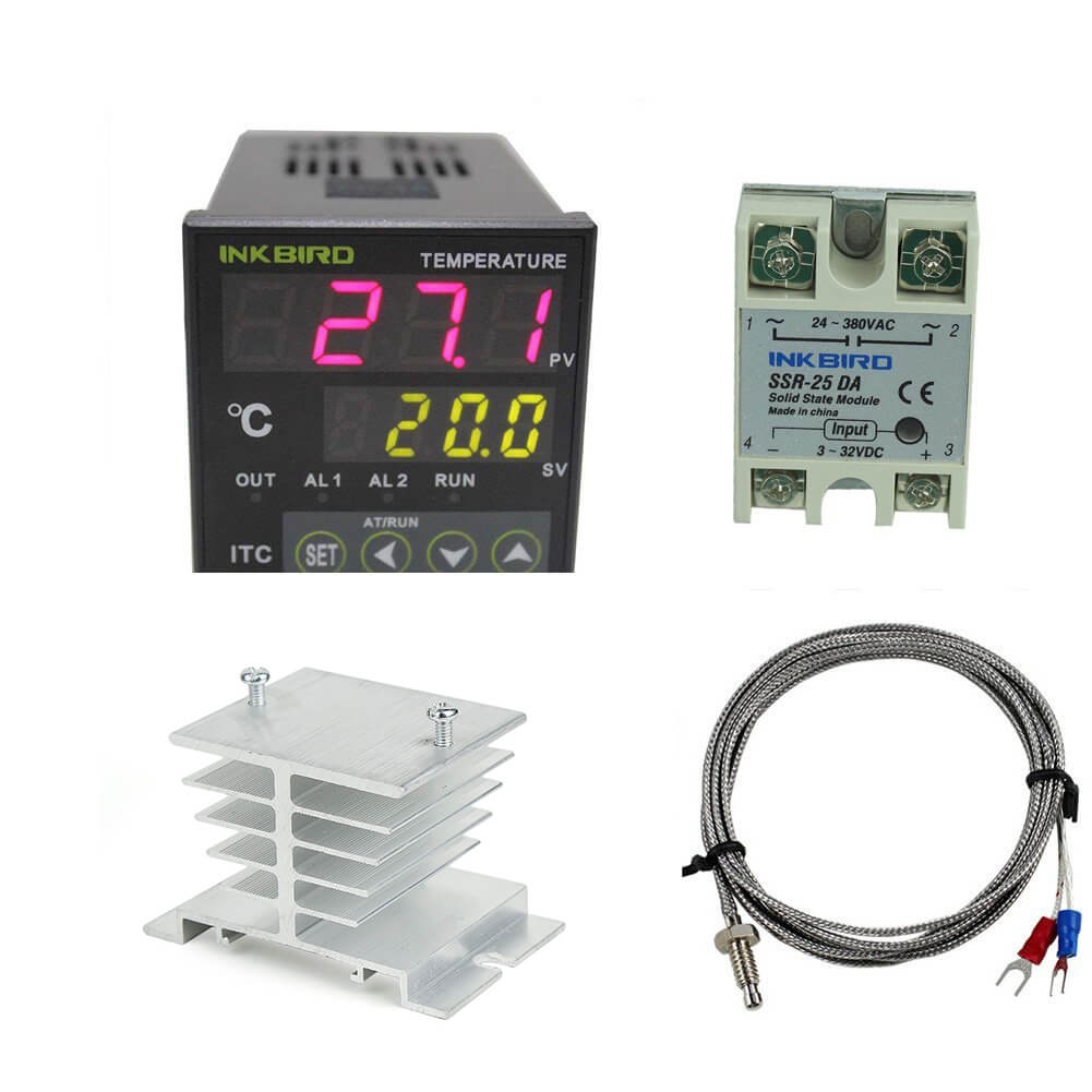 INKBIRD PID Temperature Controller ITC-100VH + K sensor+ SSR